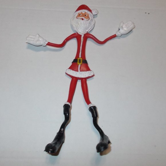 Toys | Vintage Rubber Bendy Santa | Poshmark
